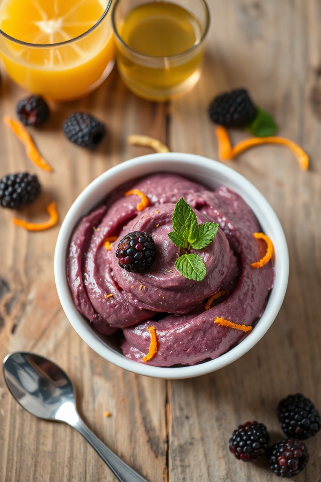 Blackberry Frozen Yogurt Recipe With Orange Zest - freezedryguy.com